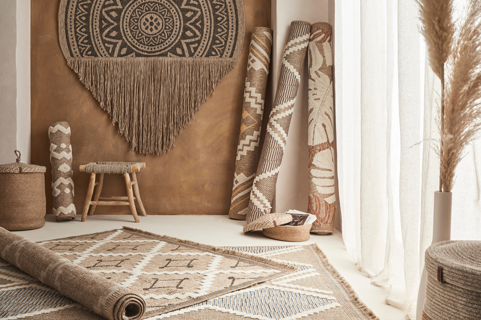 Tapis style jute | tapis naturel – Nazar rugs
